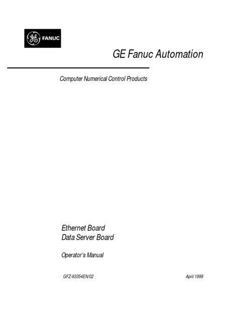 Fanuc Ethernet Board Manual 18i Pdf Computer File Numerical Control