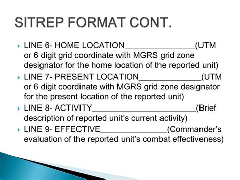 Ppt Performing Voice Commands Sitrep 9 Line Medevac And Visual Signal Techniques Powerpoint