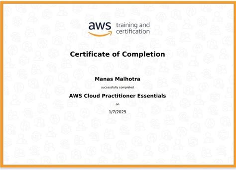 Manas Malhotra On Linkedin Aws Cloudcomputing Awscloudpractitioner Awsskillbuilder
