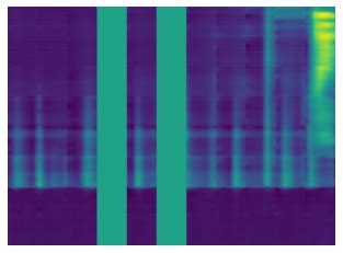 Visualization On Video Frames Reconstruction Masked Audio Spectrogram