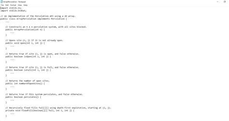 solved project 1 percolation problems goal write a program