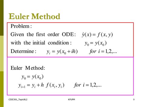 Se301 Numerical Methods Topic 8 Ordinary Differential Equations Odes