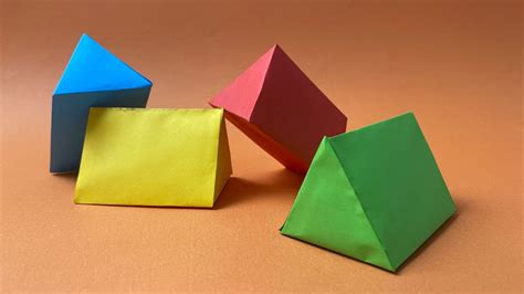 Como Hacer Un Prisma Triangular De Origami Metodo 01 Origami