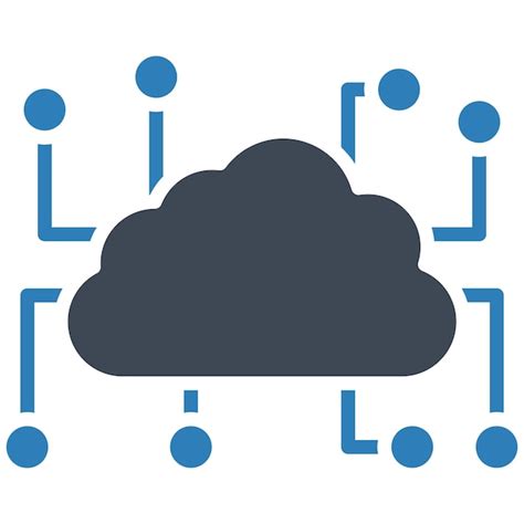 Premium Vector Cloud Networking Vector Illustration Style