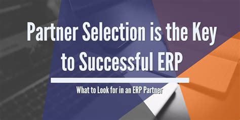Erp Partner Selection Acc Software Solutions