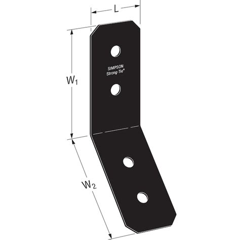 Simpson Strong Tie Outdoor Accents Avant 4 0784 In X 3 In X 9 6024 In 12 Gauge Powder Coated