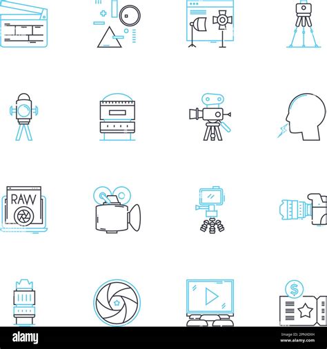 Email Marketing Linear Icons Set Automated Newsletter Broadcast Segmentation Opt In