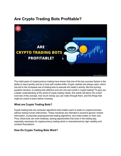 Ppt Are Crypto Trading Bots Profitable Powerpoint Presentation Free Download Id 13369501