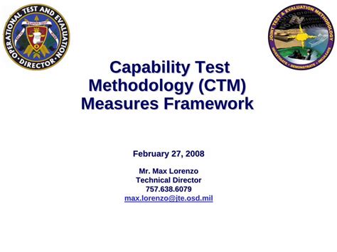 Pdf Capability Test Methodology Ctm Measures Framework Dokumen Tips