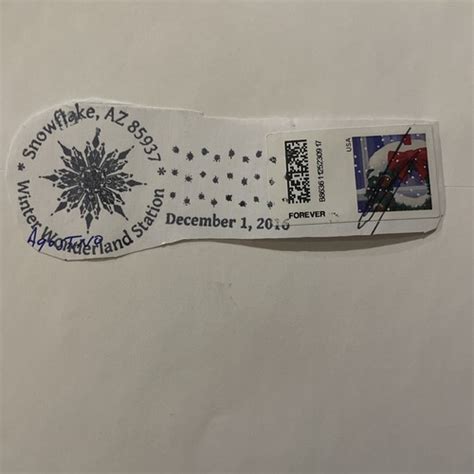 2016 Snowflake Az Christmas Pictorial Postmark Ebay