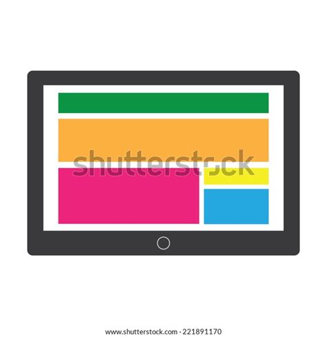 mobile flat design ui template stock vector royalty free 221891170