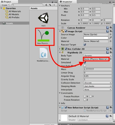 【unity入門】physics material 2dの使い方 『摩擦と跳ね返り』を設定しよう！ もぎブログ