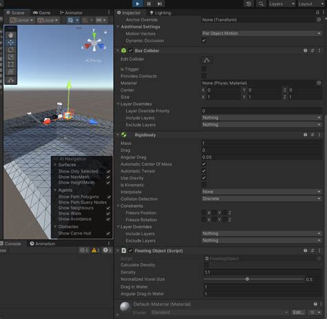 tested on unity 3d version 2022 3 0f1 dynamic objects not working · issue 4 · dbrizov