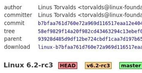 开发工作已迈入正轨，linux Kernel 6 2 的第 3 个候选版本发布 腾讯新闻
