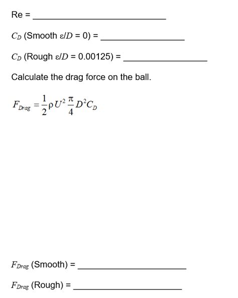 Solved Problem Statement Calculate The Drag Force On A Chegg Com
