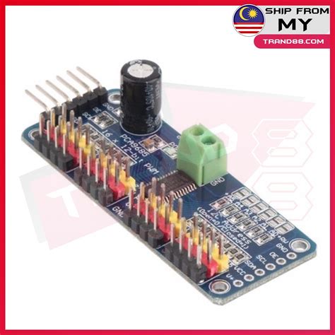 Pca Ch Channel Bit Pwm Servo Driver I C Iic Interface Shield Board Module For