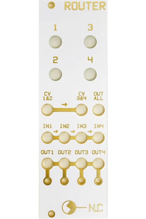 Router Panel NonLinear Circuits Modular Addict Synth DIY