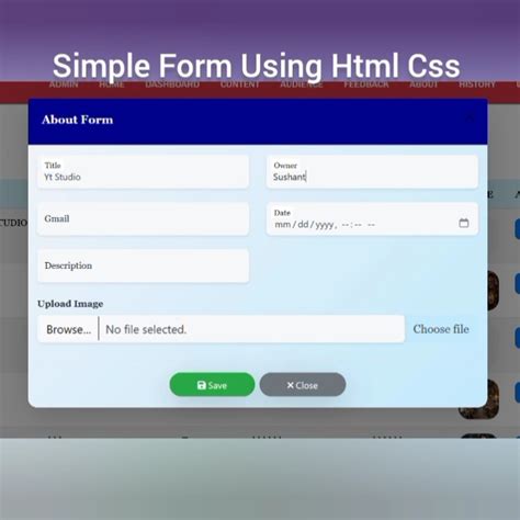 Simple Form Using Html And Cssshorts Coding Html Formepage Youtube