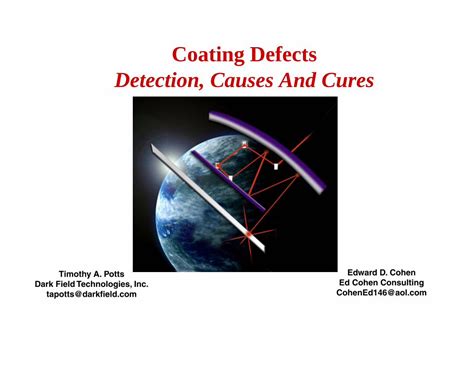 PDF Coating Defects Detection Causes And Cures Coating Defects Detection Causes And Cures
