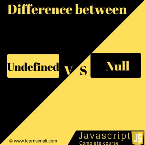 Difference Between Undefined And Null In Javascript Learn Simpli