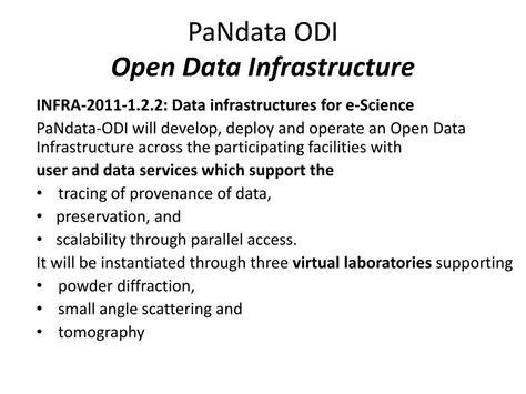 PPT PaNdata ODI Open Data Infrastructure PowerPoint Presentation Free Download ID 3347605