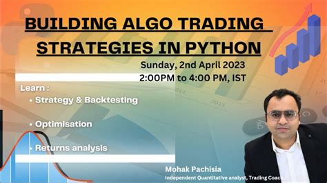 mohak pachisia on linkedin algorithmictrading quantitativefinance tradingstrategy