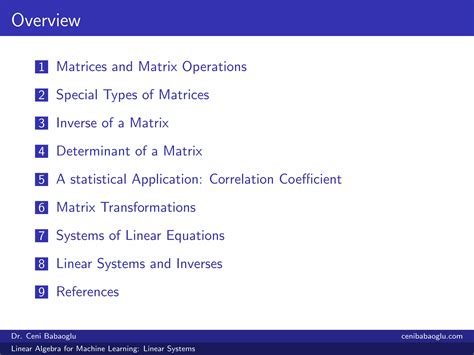 1 Linear Algebra For Machine Learning Linear Systems Pdf