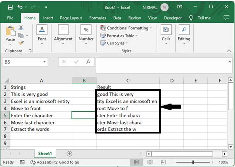 Excel 如何将单元格或另一列的最后一个字符移至前面的位置极客笔记 Excel 如何将单元格或另一列的最后一个字符移至前面的位置极客笔记