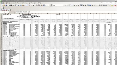 Accounting Spreadsheet Sample Accounting Spreadshee Sample Spreadsheet