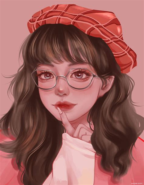 头像插画风格插画设计作品 设计人才灵活用工 设计dna