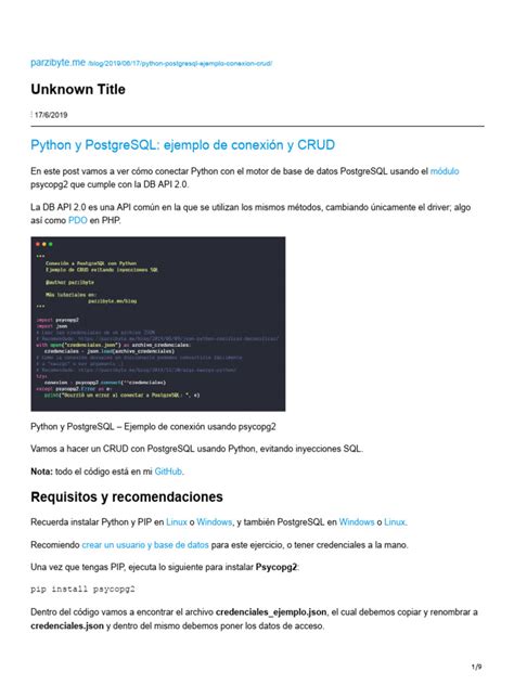 Parzibyte Me Pdf Sql Python Lenguaje De Programación