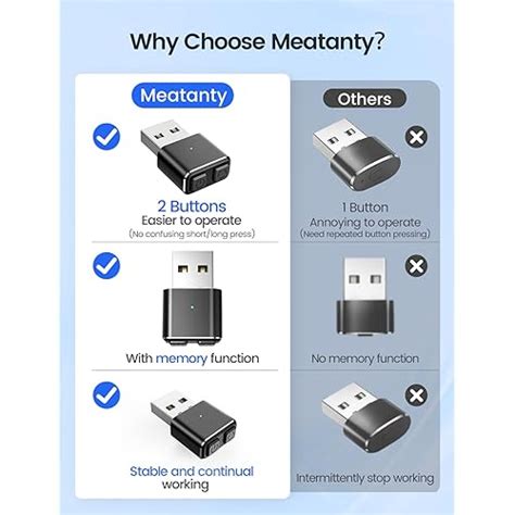 Snapklik Com Meatanty Metal USB Mouse Jiggler Tiny Undetectable Mouse Mover