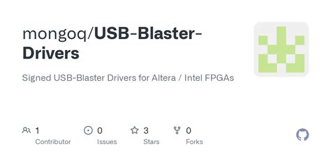 GitHub Mongoq USB Blaster Drivers Signed USB Blaster Drivers For