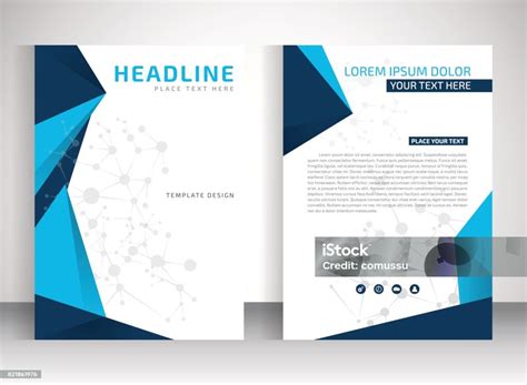 A4 크기에 커버 보고서 연간 브로슈어 전단지 포스터를 위한 벡터 설계 기술 가리기에 대한 스톡 벡터 아트 및 기타 이미지 가리기 개념 건강관리와 의술 Istock