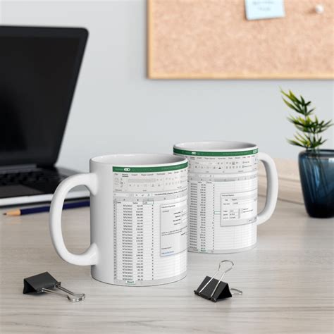 Excel Sheets Mug Funny Sheets Excel Mug Excel Coffee Mug Etsy