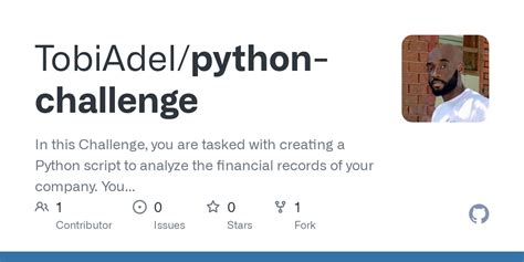 GitHub TobiAdel Python Challenge In This Challenge You Are Tasked