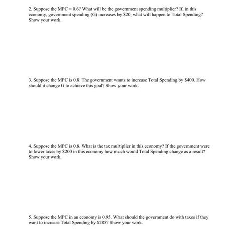 Solved 2 Suppose The Mpc 06 What Will Be The Government