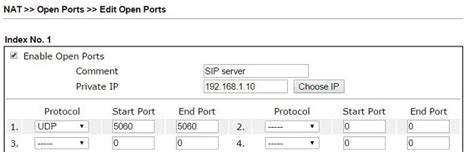 Redirect Voip Traffic To A Sip Server On Lan Draytek