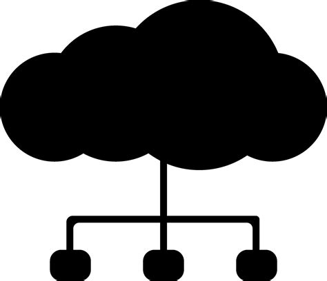 Flat Style Cloud Computing In Black Color 25003122 Vector Art At Vecteezy
