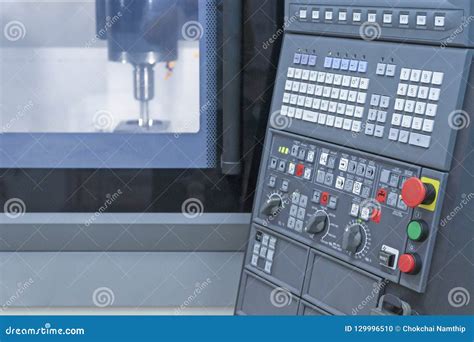 CNC Machine Center Panel Control Milling In Ndustry Stock Photo Image Of Industry Equipment