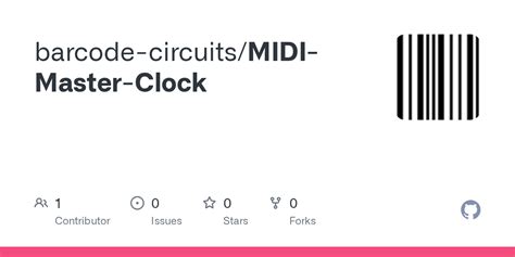 Midi Master Clock O At Main · Barcode Circuits Midi Master Clock · Github