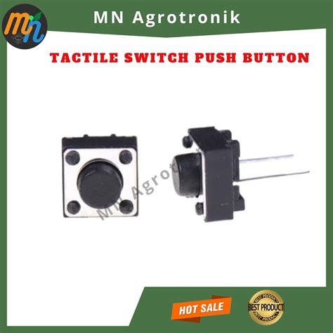 jual tactile switch push button 6x6x5 mm 2p 2 pin push on momentary shopee indonesia