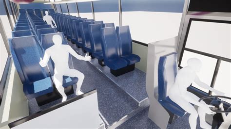 Bus Driving And Passenger Animation