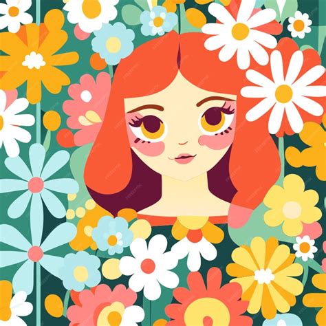 Premium Vector Girly Style Pattern Vector Illustration