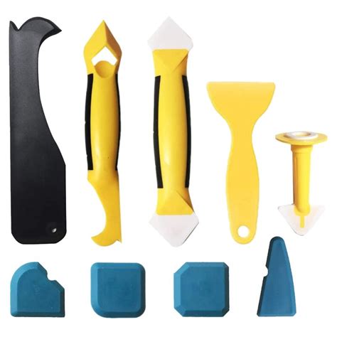 코킹 도구 키트 9 개 씰링 도구실란트 리무버9 In 1 코킹 노즐 주방 및 욕실 바닥 용 건설 도구