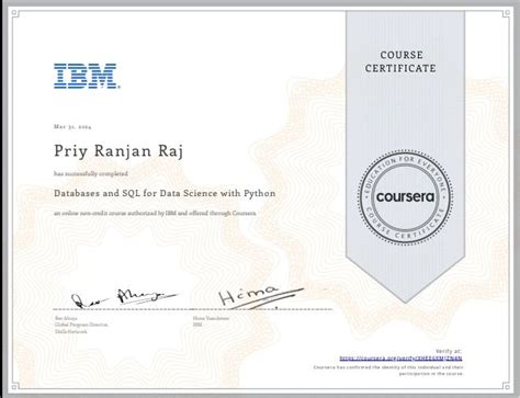 Priyranjan Raj On Linkedin Datascience Ibm Sql Python Continouslearning