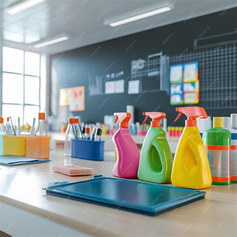 A Visual Of A Clean And Sanitized Classroom Environment With Safe