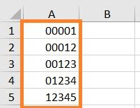 Make Leading Zeros Appear In Excel