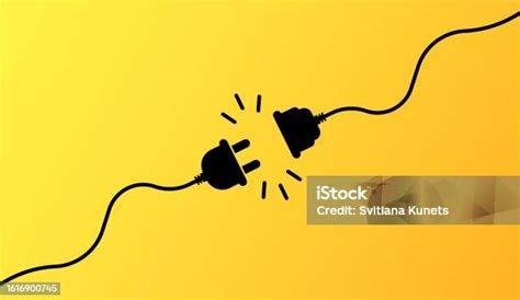 플러그가 있는 전기 소켓 플랫 컬러 전원 끄기 전기 벡터 그림 전력 케이블에 대한 스톡 벡터 아트 및 기타 이미지 전력 케이블 전기 플러그 네트워크 연결 플러그