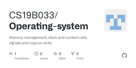 Operating System XV RISCV Management At Main CS B Operating System GitHub